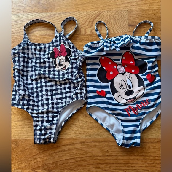 Disney | Swim | Minnie Mouse Kids Swimsuit Set 3t | Poshmark